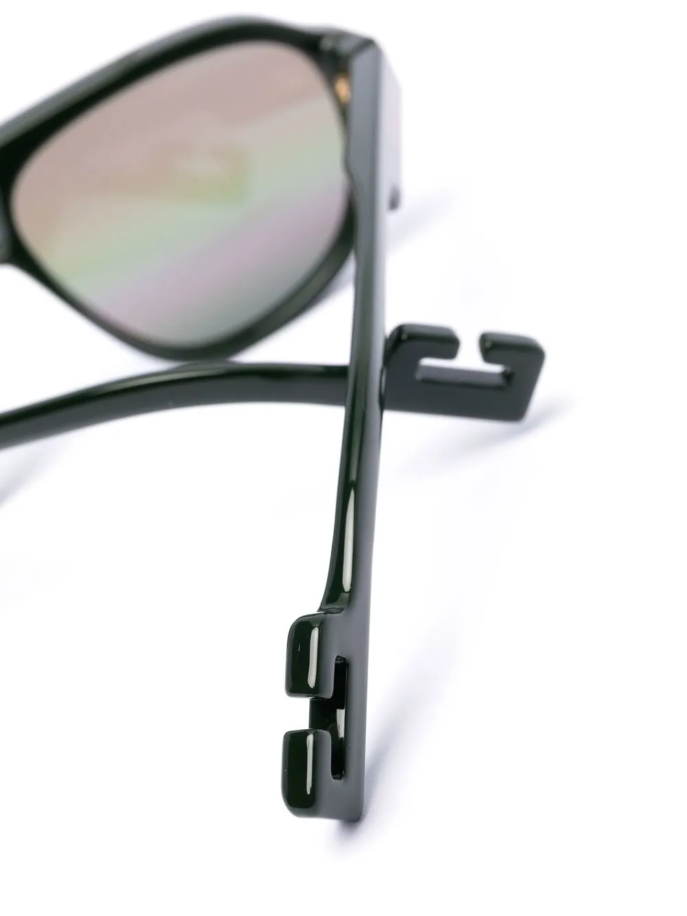 Gucci Eyewear Mirrored pilot-frame Sunglasses | Green | FARFETCH