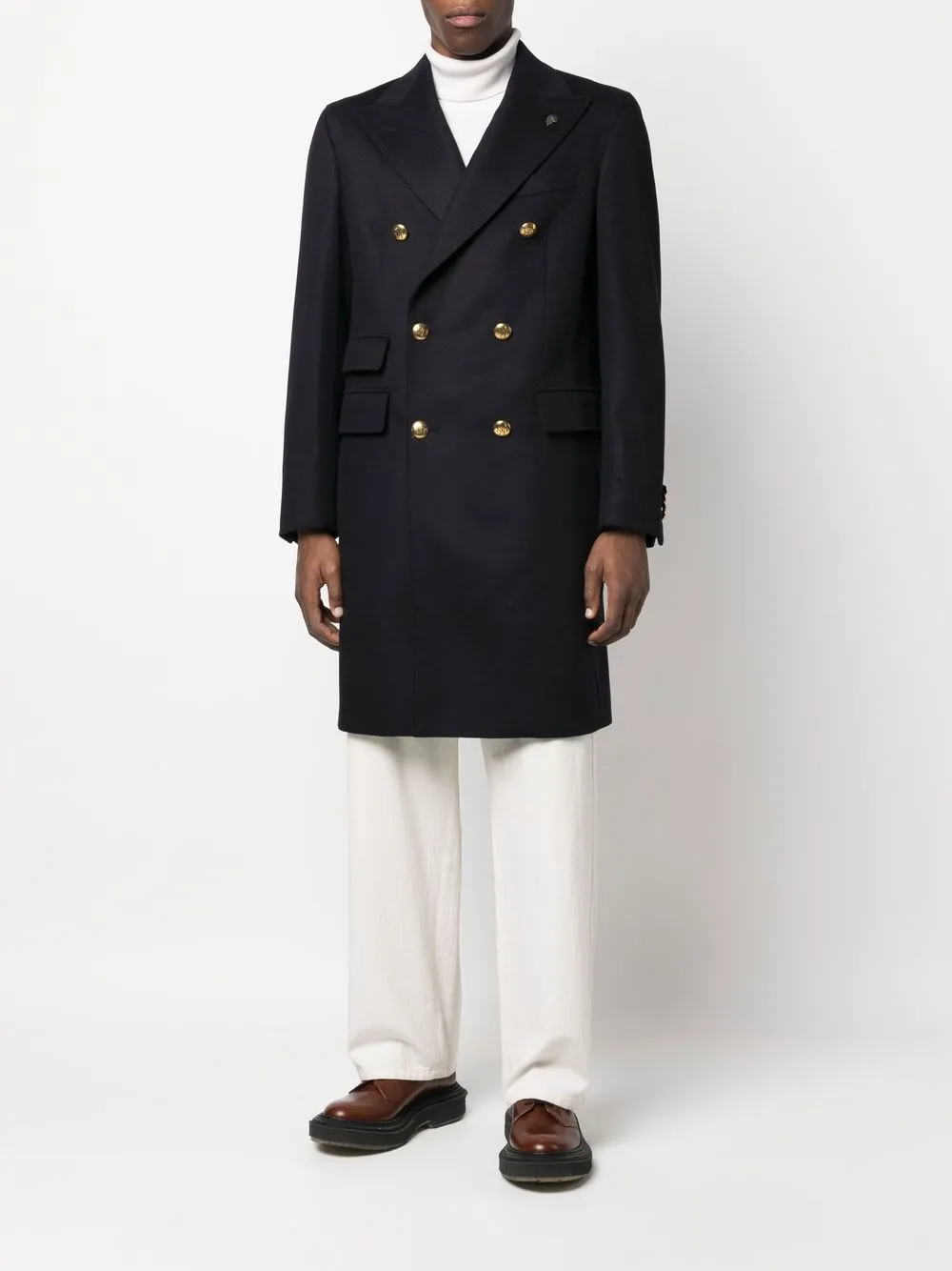 Gabriele Pasini Double-breasted Wool-cashmere Coat In Blau | ModeSens Gabriele Pasini Double-breasted Wool-cashmere Coat In Blau | ModeSens