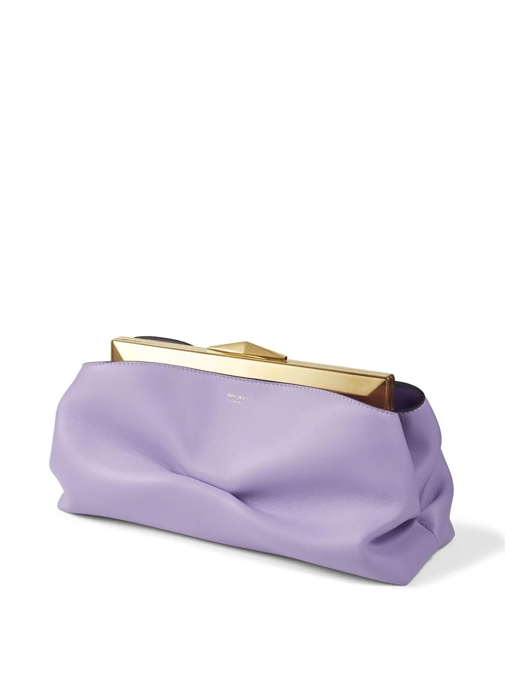Jimmy Choo Diamond Frame Clutch Bag In Wisteria/gold | ModeSens