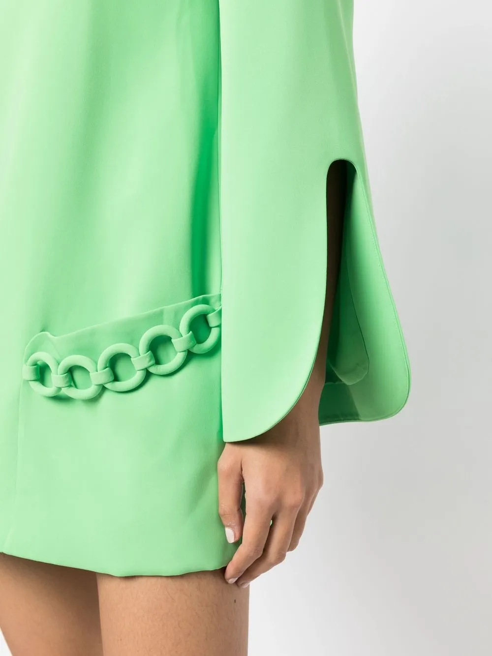 Alexis Azize Chain Detail Mini Dress In Neutral green ModeSens alexis-azize-chain-detail-mini-dress-in-neutral-green-modesens