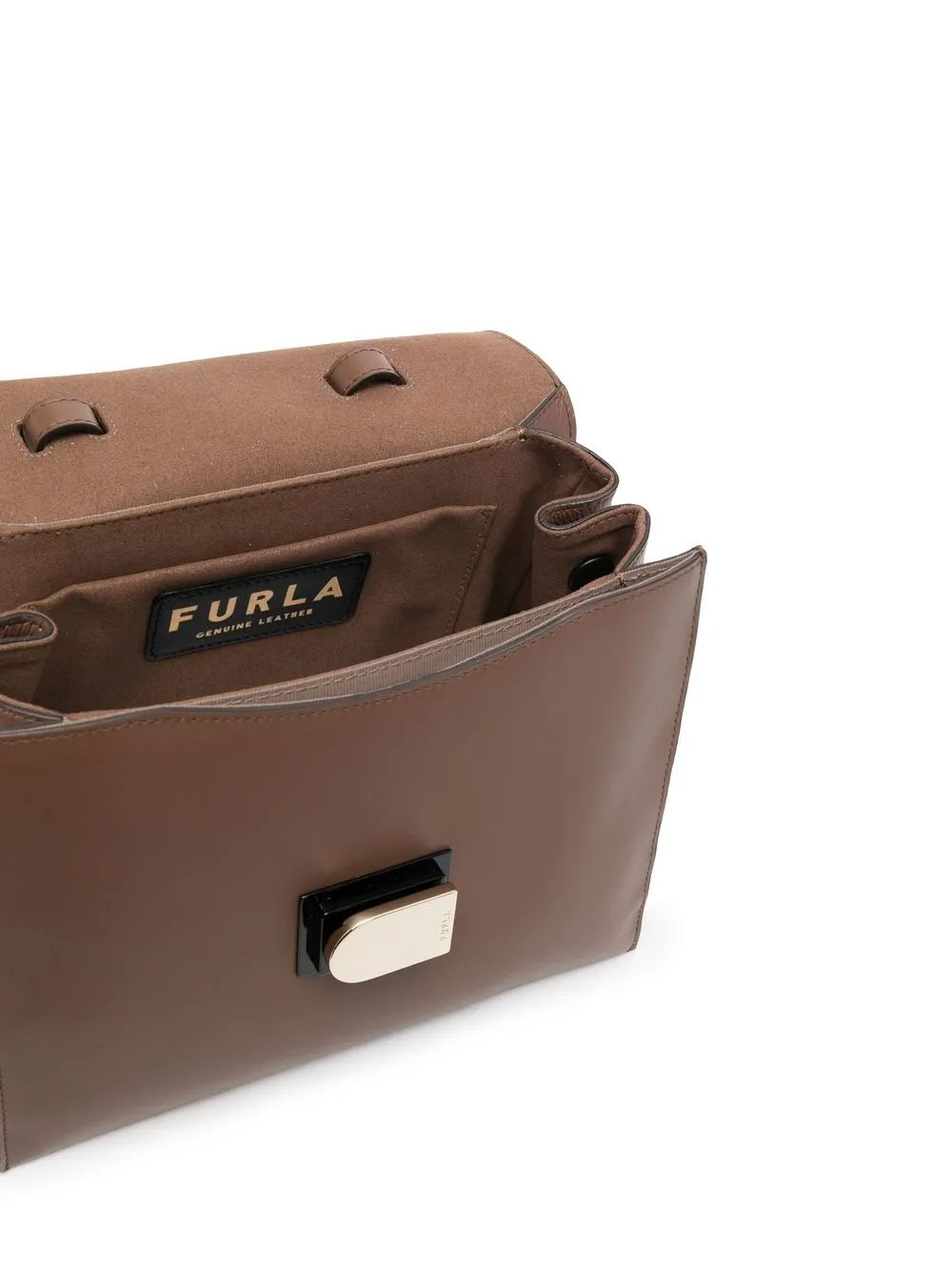 Furla Artemisia Leather Tote Bag In Braun | ModeSens