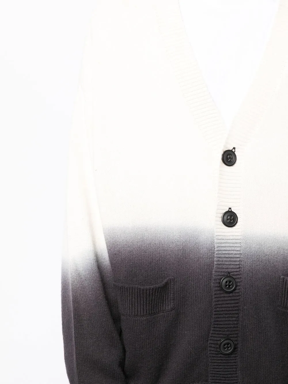Izzue Gradient-effect Knit Cardigan In Black | ModeSens Izzue Gradient-effect Knit Cardigan In Black | ModeSens