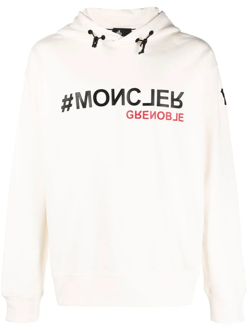 Moncler Embossed logo Drawstring Hoodie Farfetch
