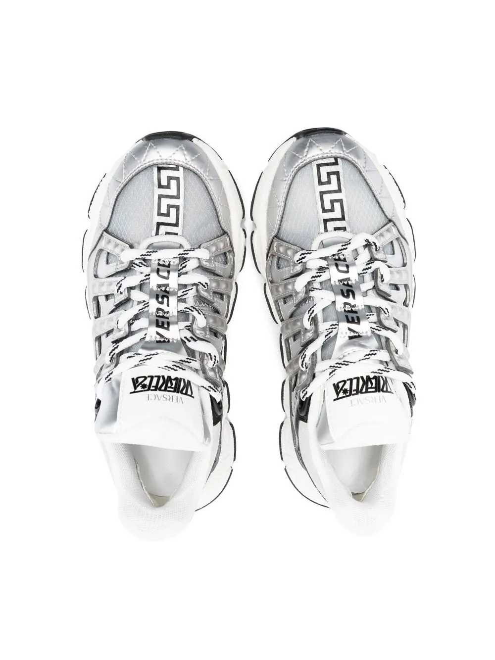 Versace Kids Trigreca low-top Sneakers | Grey | FARFETCH