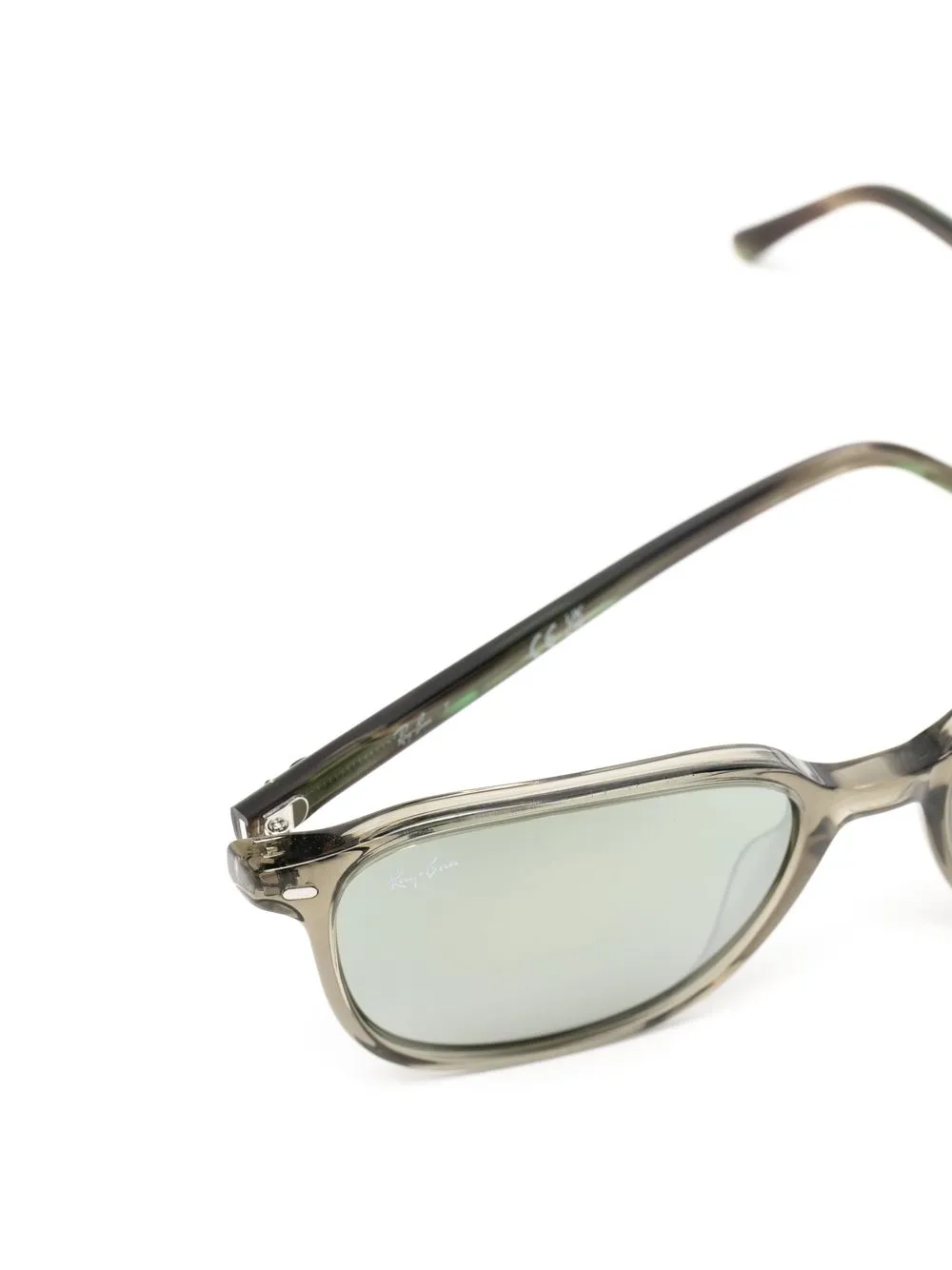Ray-Ban Rectangle Frame Sunglasses | Green | FARFETCH