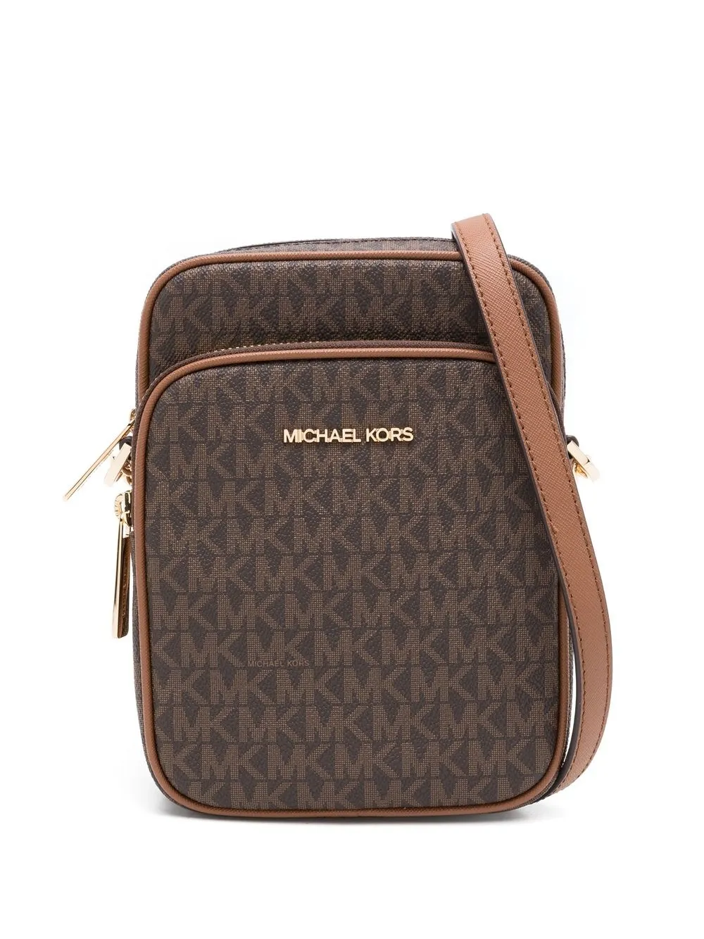 Michael Michael Kors monogram-pattern Crossbody Bag | Brown | FARFETCH AO