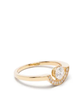 Loyal.e Paris 18kt Recycled Yellow Gold Intrépide Diamond Ring | Gold ...