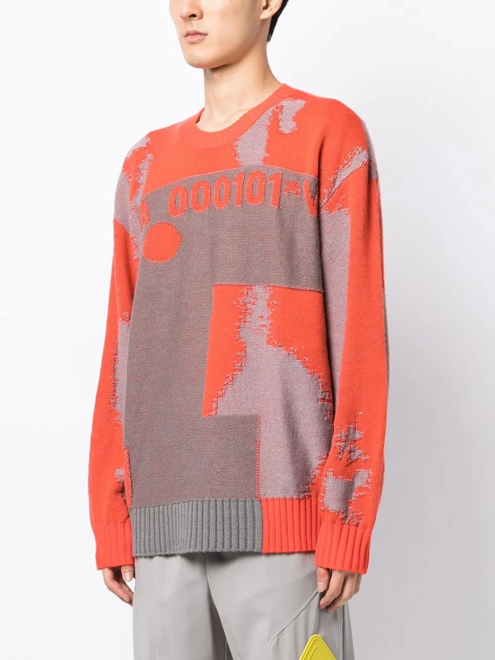 A-COLD-WALL* Erosion Oversize Jumper | Red | FARFETCH UK
