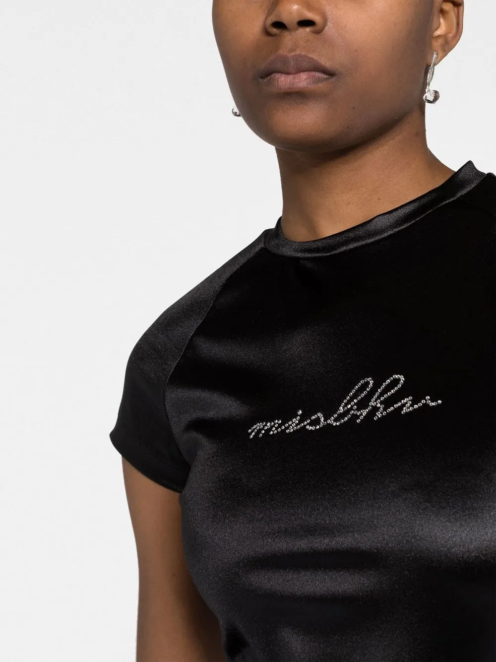 MISBHV crystal-embellished Logo Top - Farfetch