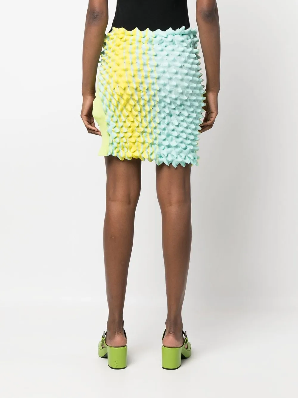 Chet Lo Textured Side Slit Skirt Farfetch