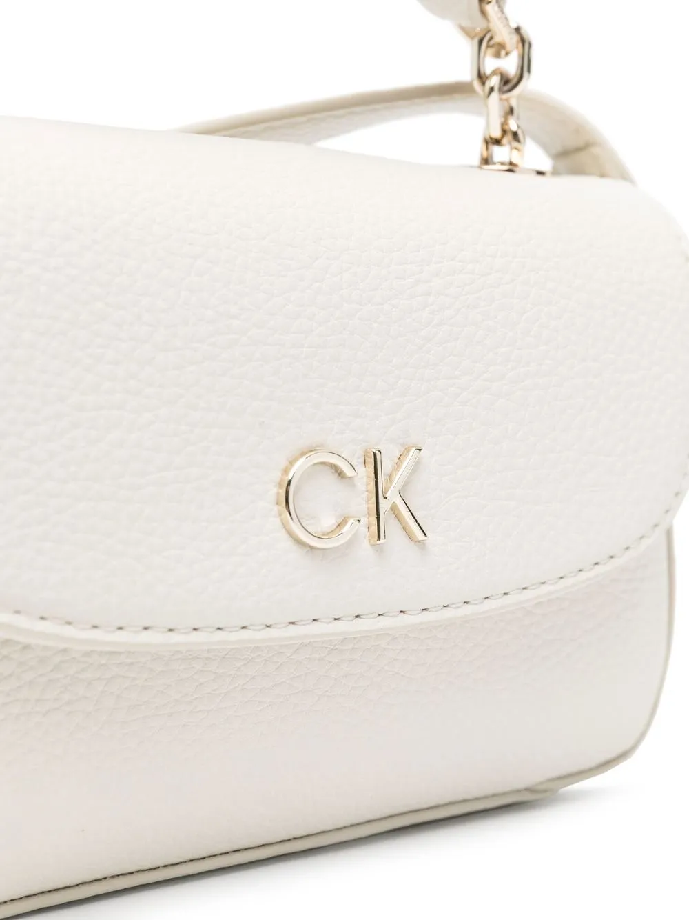 Calvin Klein Logo-lettering Cross-body Bag In White | ModeSens