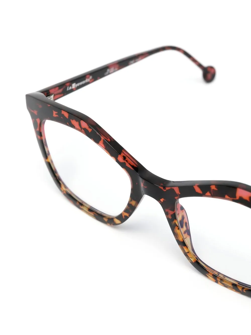 L.A. EYEWORKS tortoiseshell-effect Optical Glasses | Brown | FARFETCH