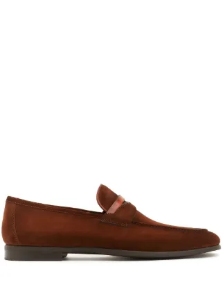 Magnanni Suede slip-on Loafers | Brown | FARFETCH AO