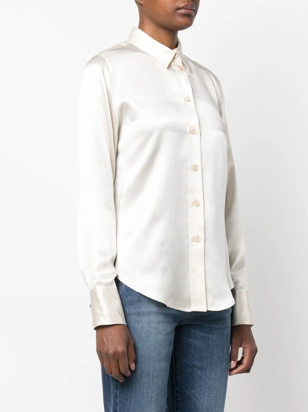 Eleventy Silk long-sleeved Shirt - Farfetch