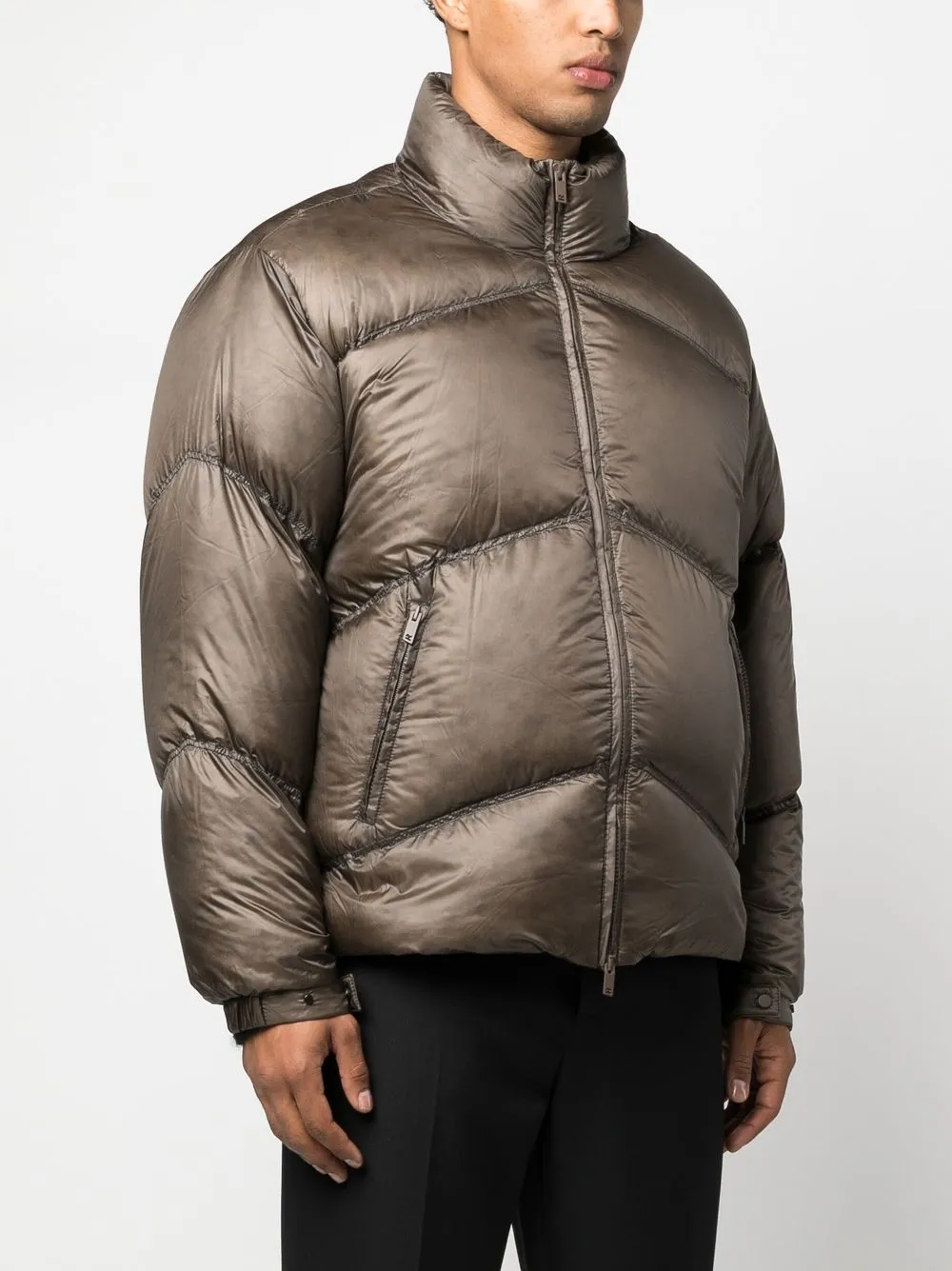 Represent logo-plaque padded down jacket | Smart Closet