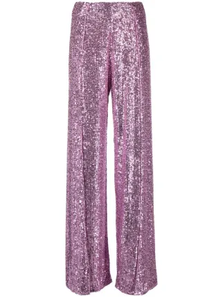 TOM FORD Sequined wide-leg Trousers | Purple | FARFETCH