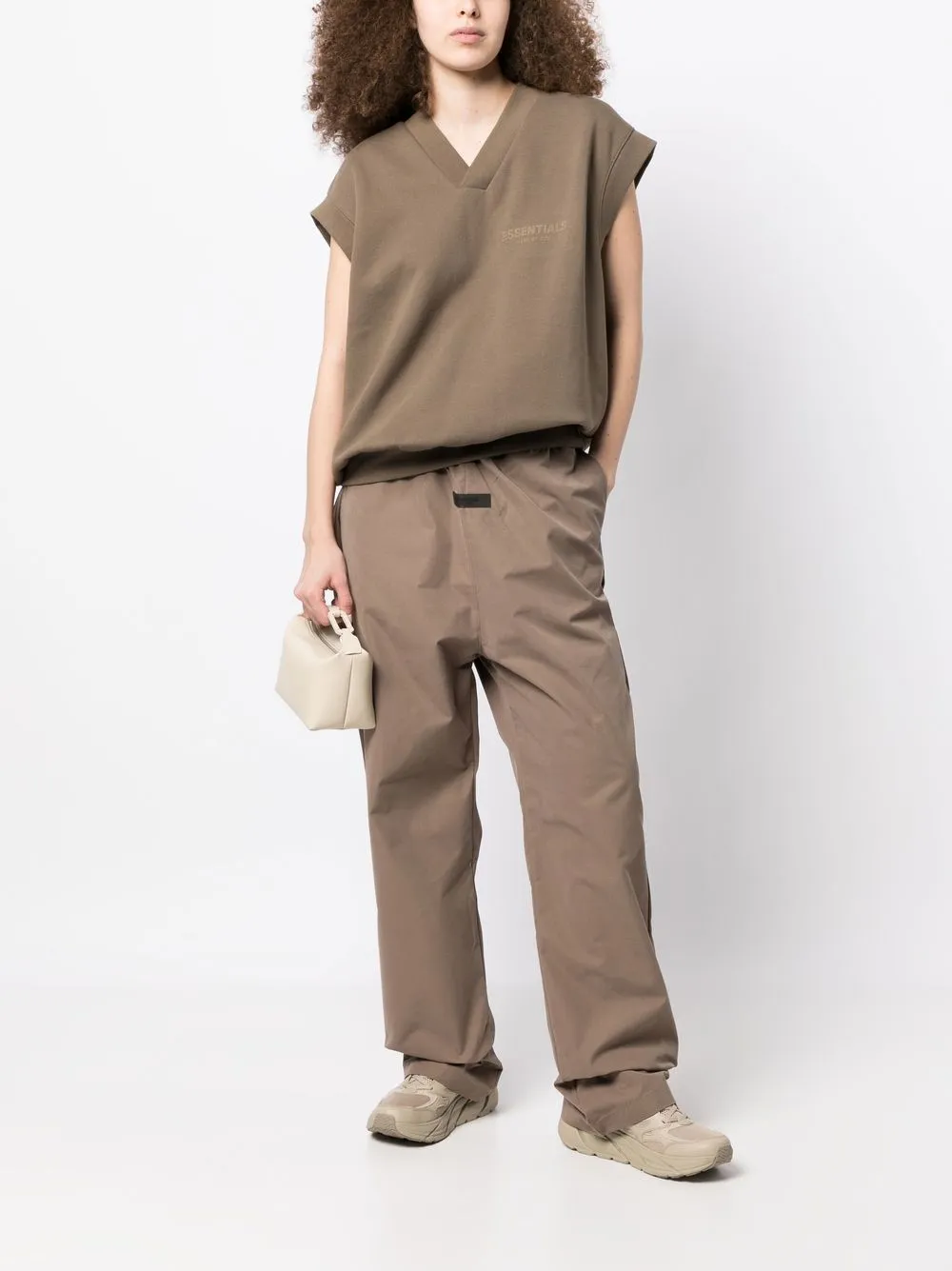 FEAR OF GOD ESSENTIALS chest logo-print T-shirt | Smart Closet