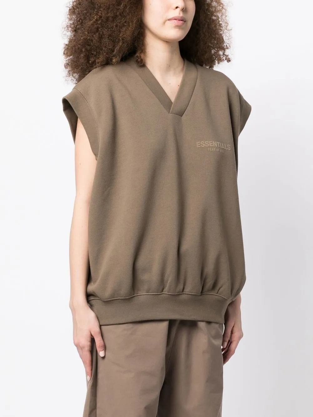FEAR OF GOD ESSENTIALS chest logo-print T-shirt | Smart Closet