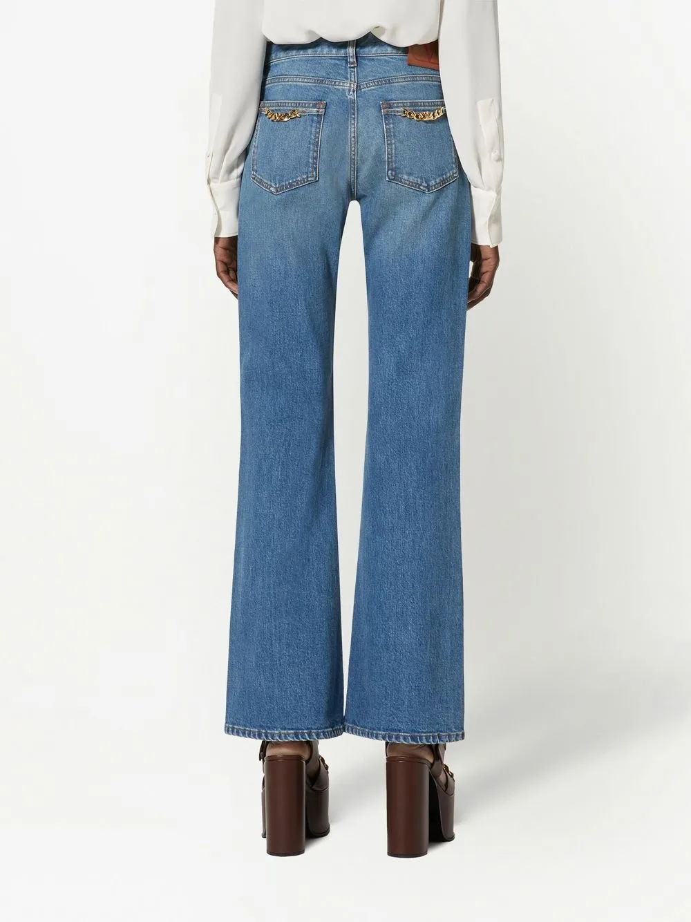 Valentino Garavani mid-rise Flared Jeans - Farfetch
