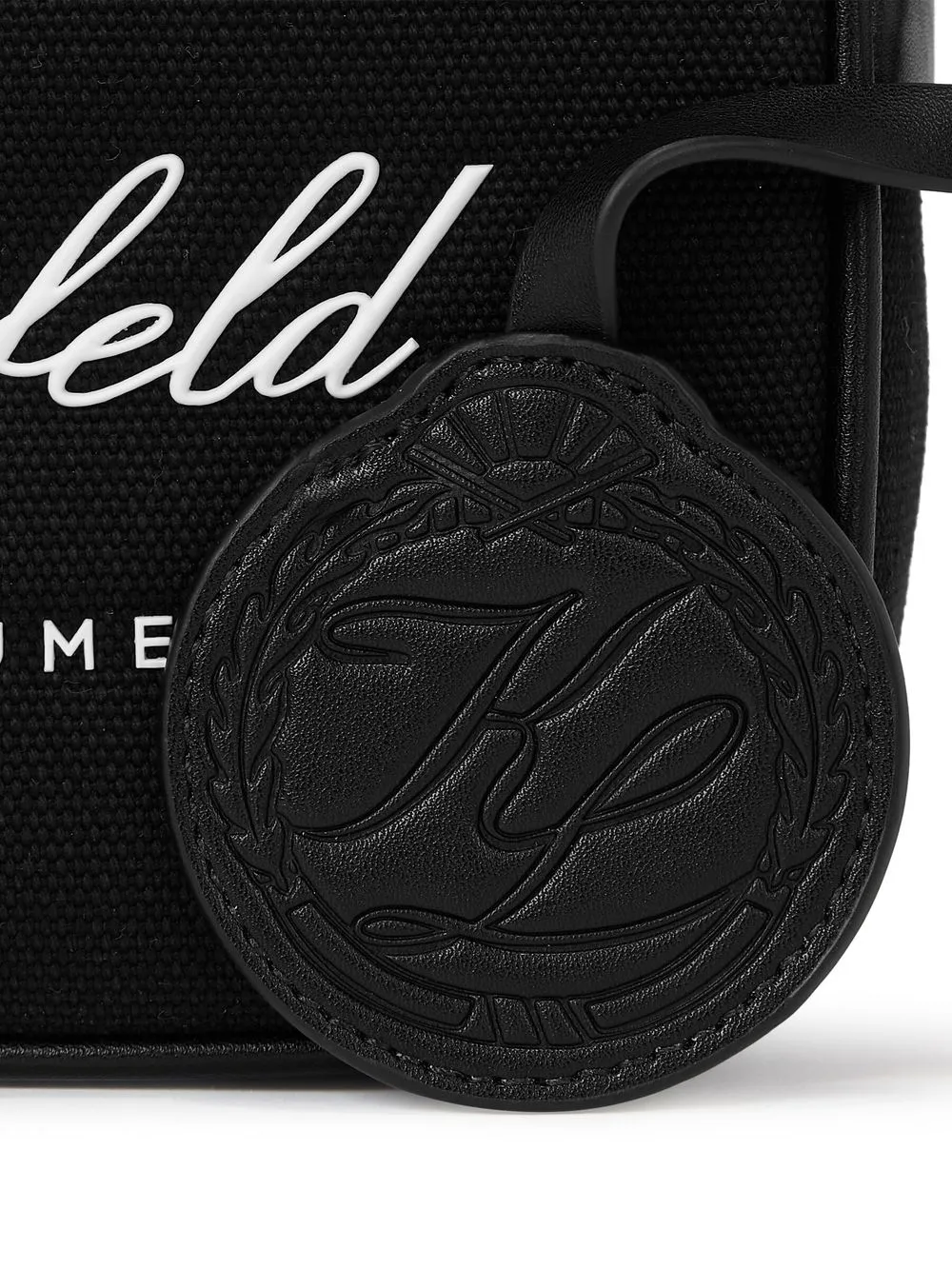 Karl Lagerfeld Embossed-logo Crossbody Bag In Black | ModeSens