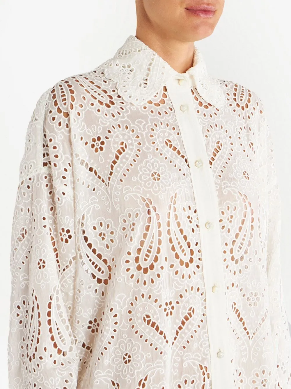 ETRO Broderie Shirt Mini Dress - Farfetch