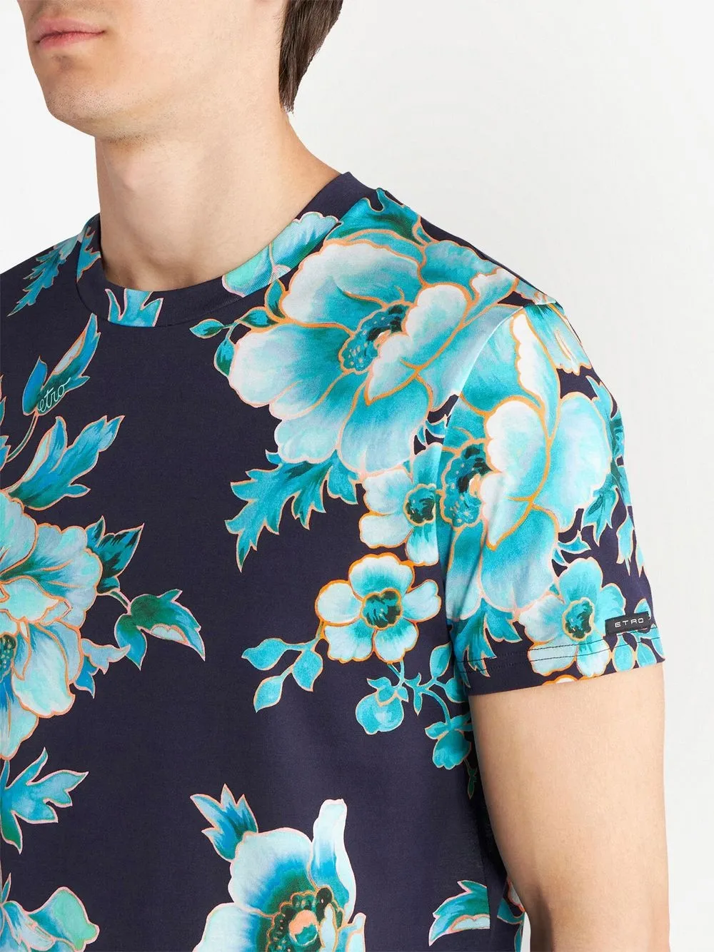 ETRO フローラル Tシャツ | ブルー | FARFETCH JP
