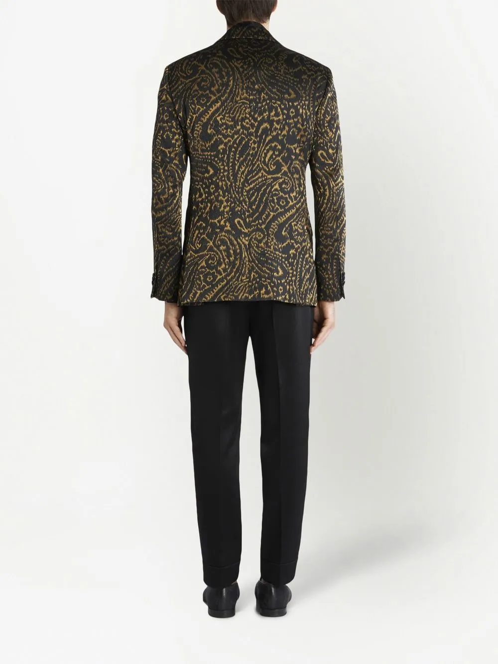 Etro Paisley-print Single-breasted Blazer In Black | ModeSens