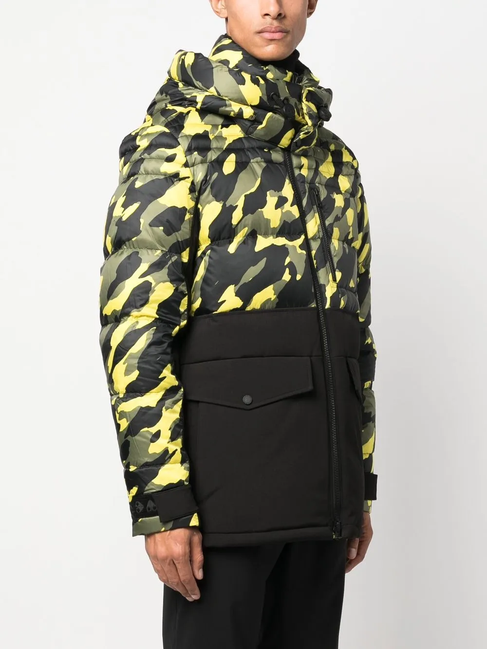 Moose Knuckles Dugal Camouflage-print Puffer Jacket In Black | ModeSens