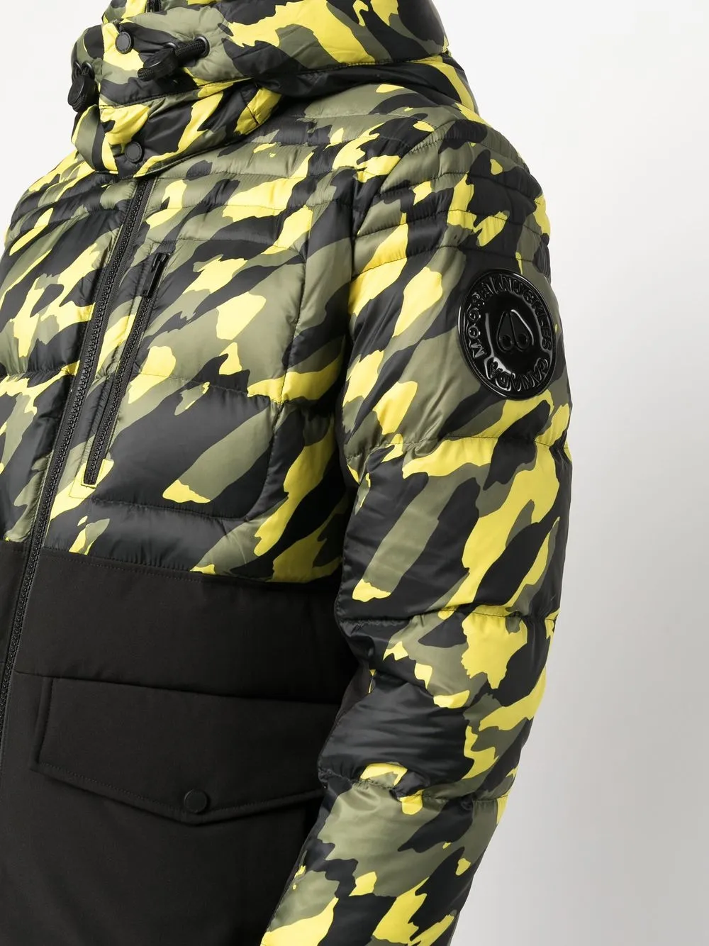 Moose Knuckles Dugal Camouflage-print Puffer Jacket In Black | ModeSens