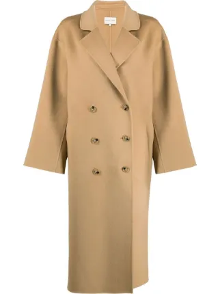Loulou Studio Borneo double-breasted Coat | Neutrals | FARFETCH TH