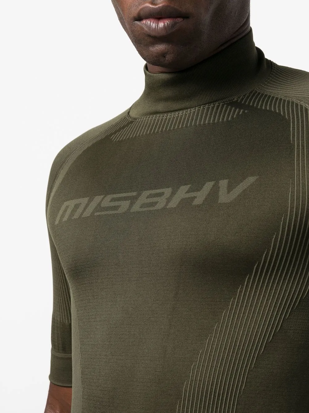 MISBHV Logo Print Fitted Top | Green | FARFETCH