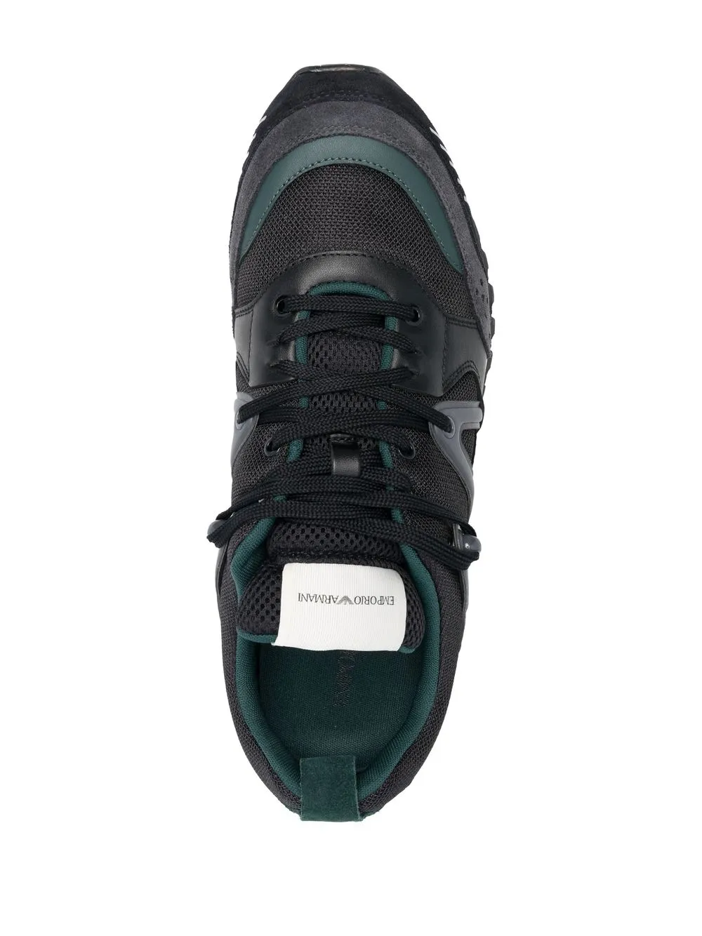 Emporio Armani Tenis Con Paneles y Logo Estampado | Negro | FARFETCH MX