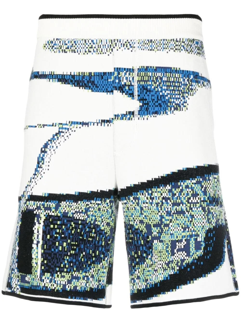 Mcm Meta Ocean Jacquard Shorts In Multi | ModeSens