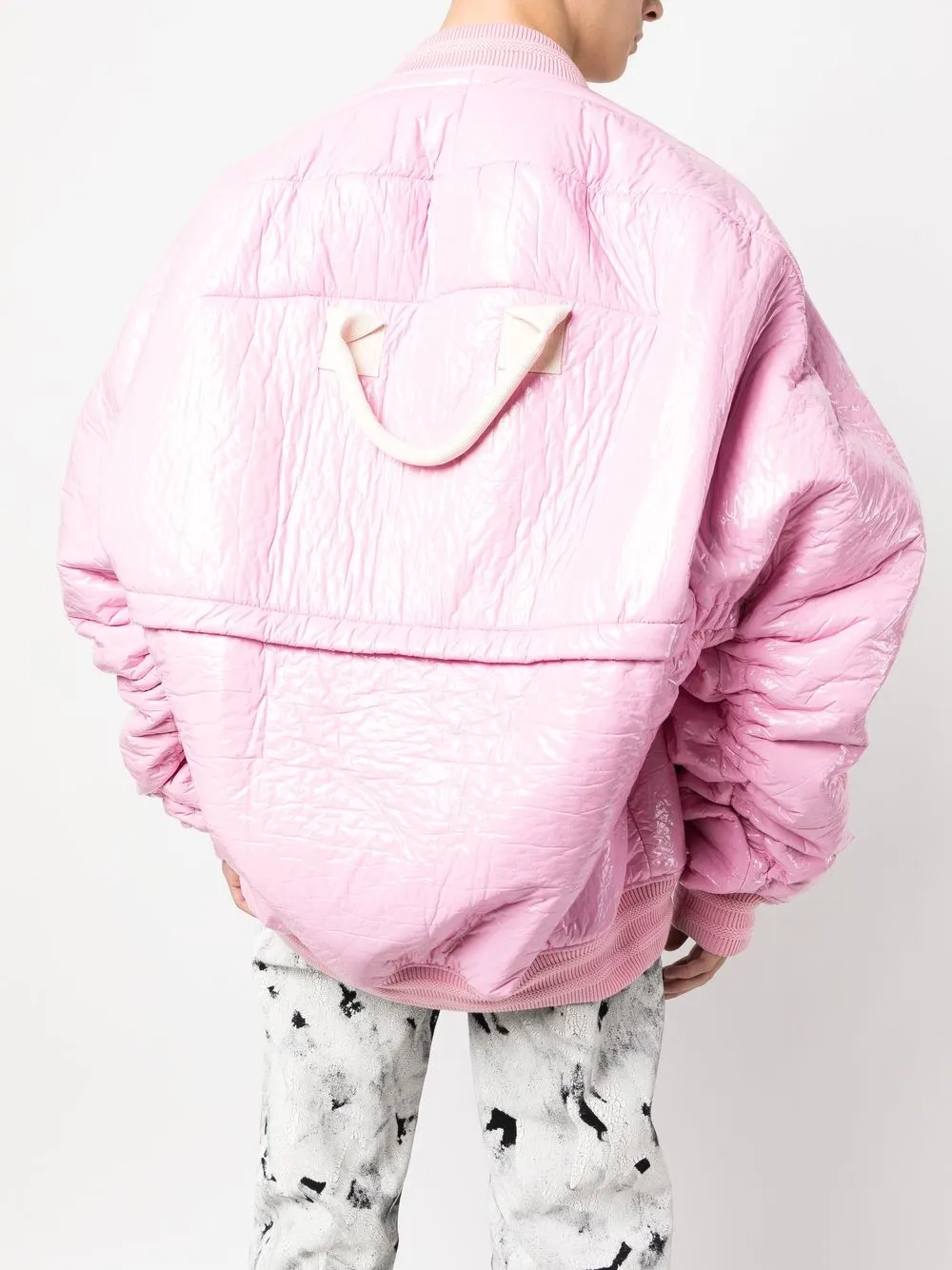 Walter Van Beirendonck Cercle Bomber Jacket | Pink | FARFETCH UK