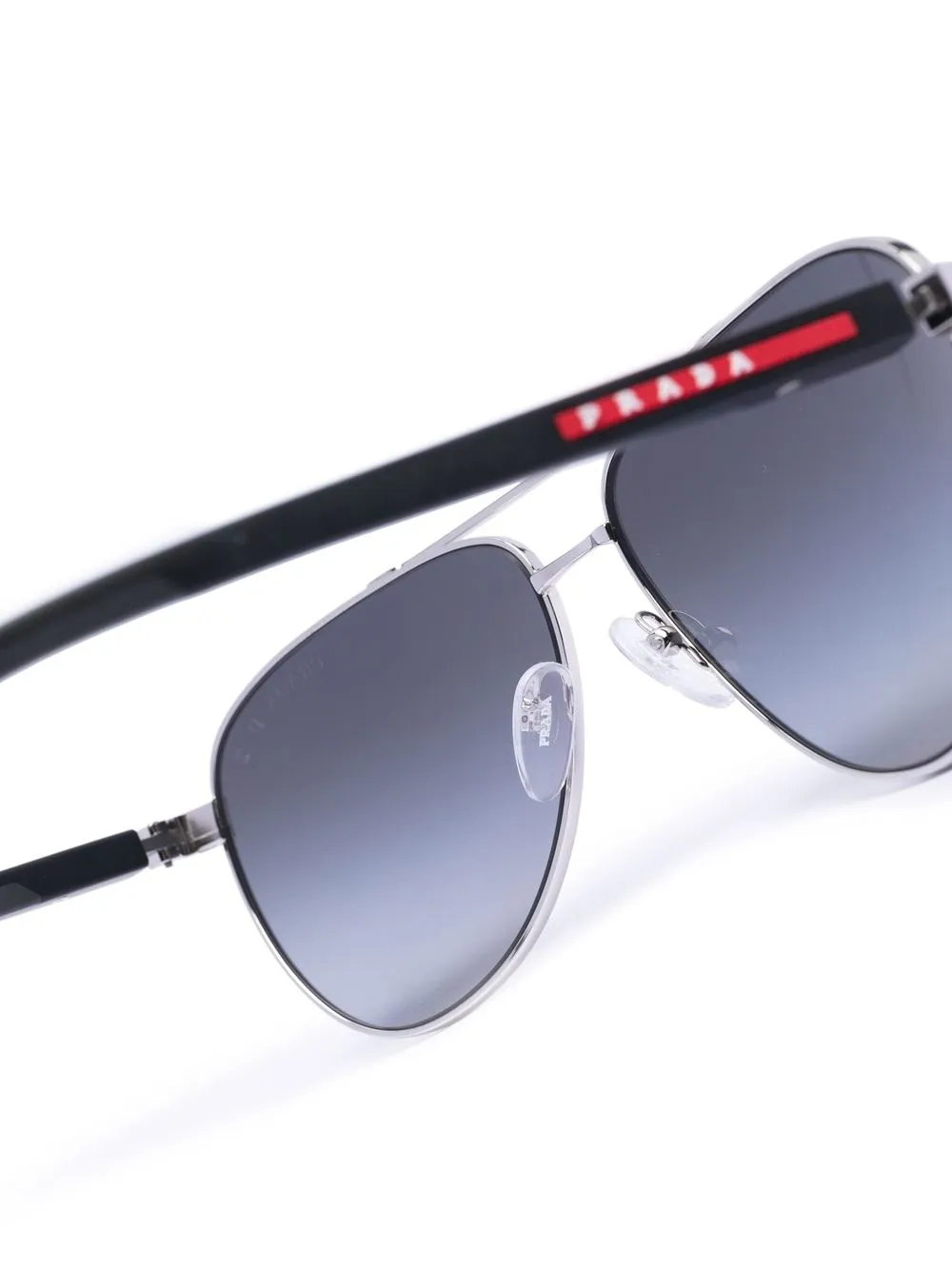 Prada Eyewear Navigator tinted-lenses Sunglasses | Silver | FARFETCH