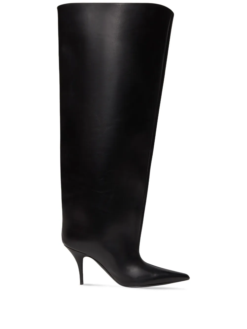 Balenciaga Wader 90 Leather Knee-high Boots In Black | ModeSens