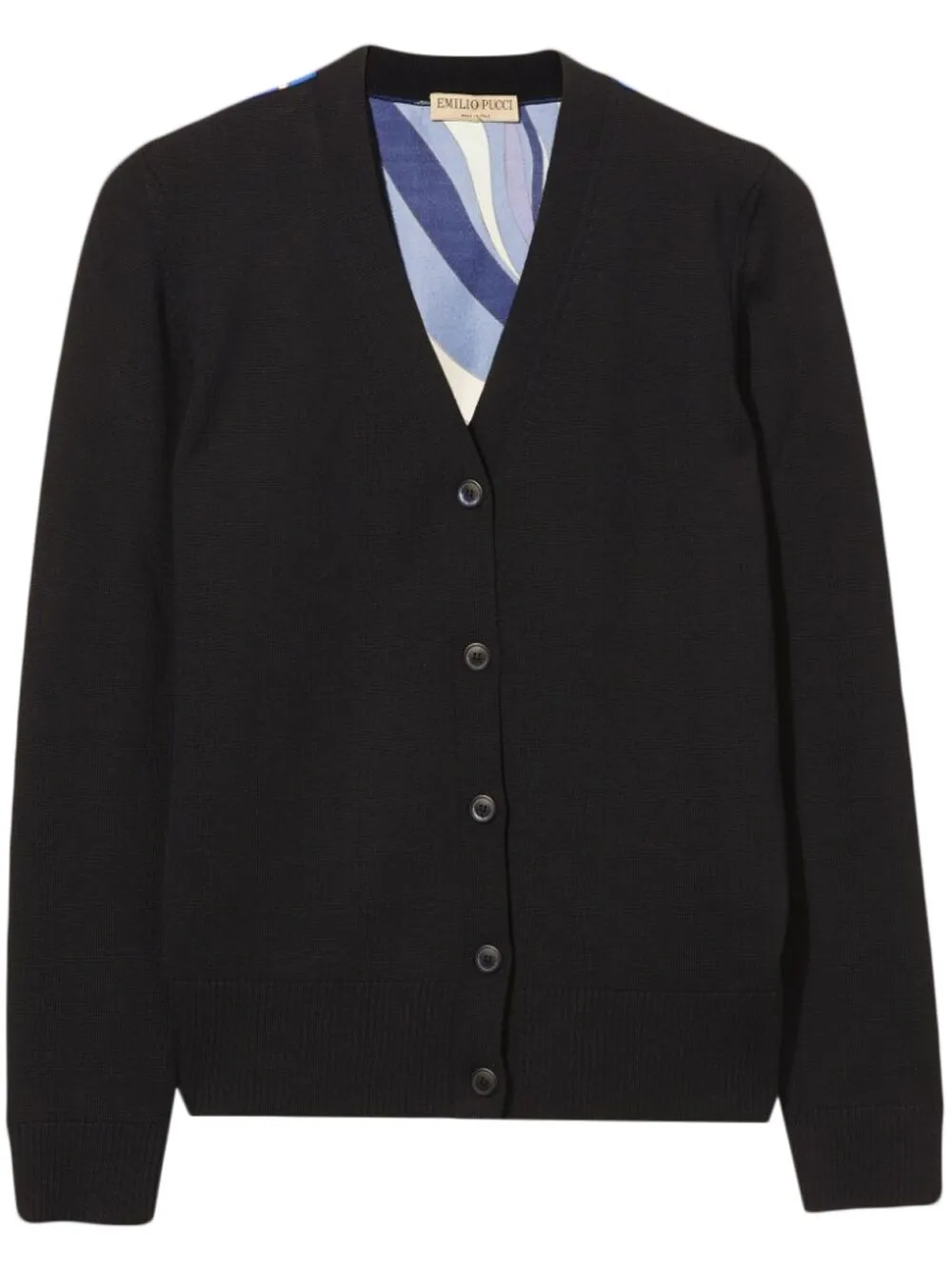 PUCCI Cardigan De Lã Com Estampa Marmo | Azul | FARFETCH BR
