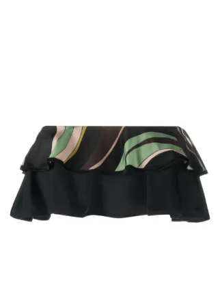PUCCI off-shoulder Bikini Top | Black | FARFETCH