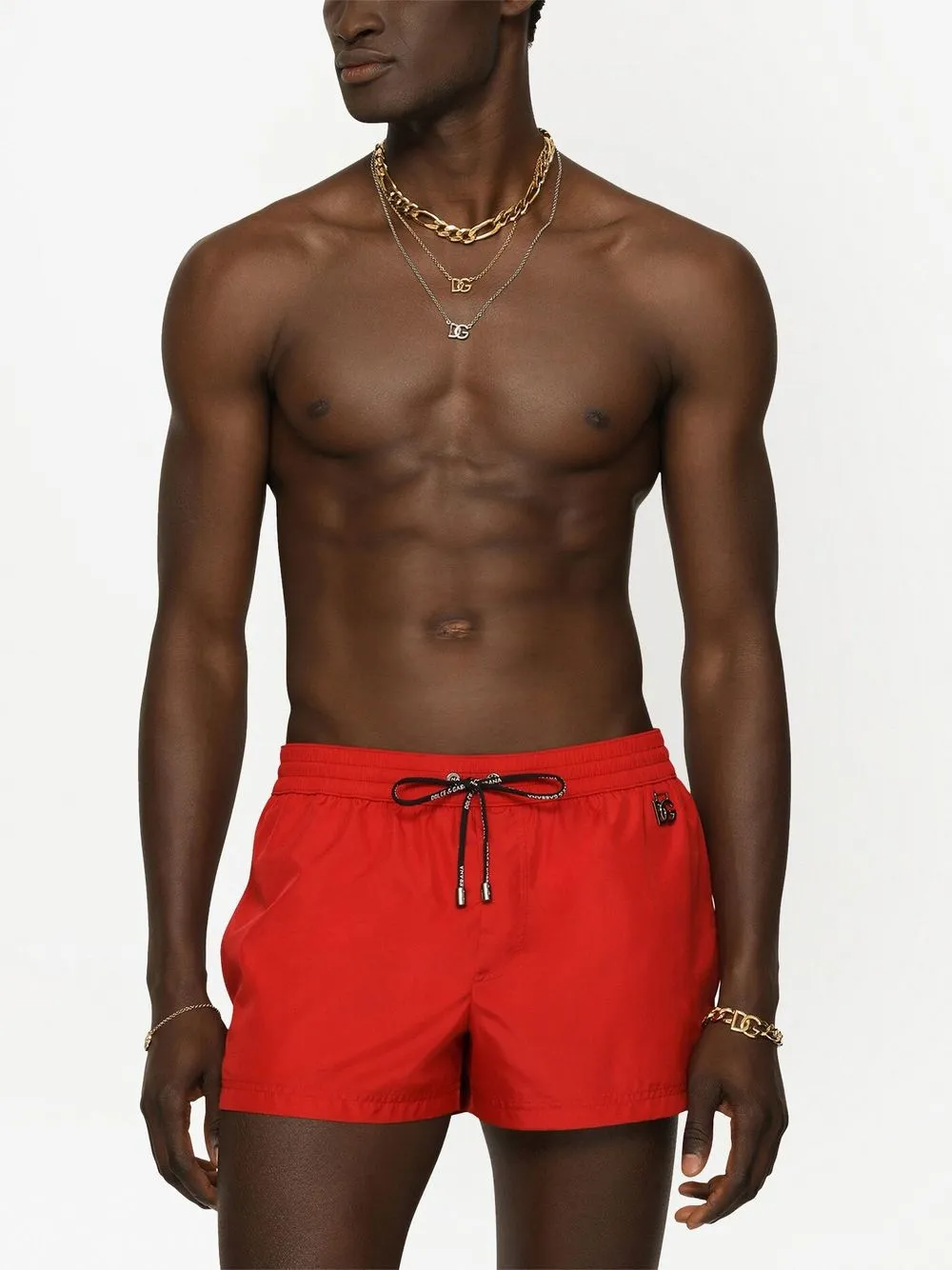 Dolce & Gabbana Dg-logo Swim Shorts In Red | ModeSens