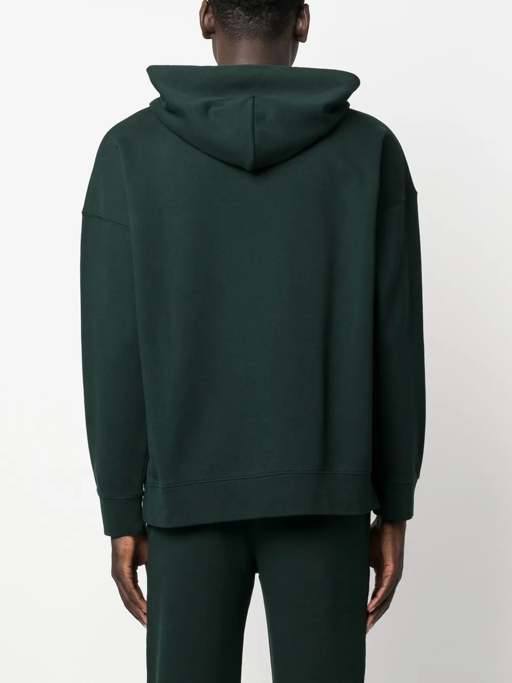 Sandro Logo-print Long-sleeve Hoodie In Green | ModeSens