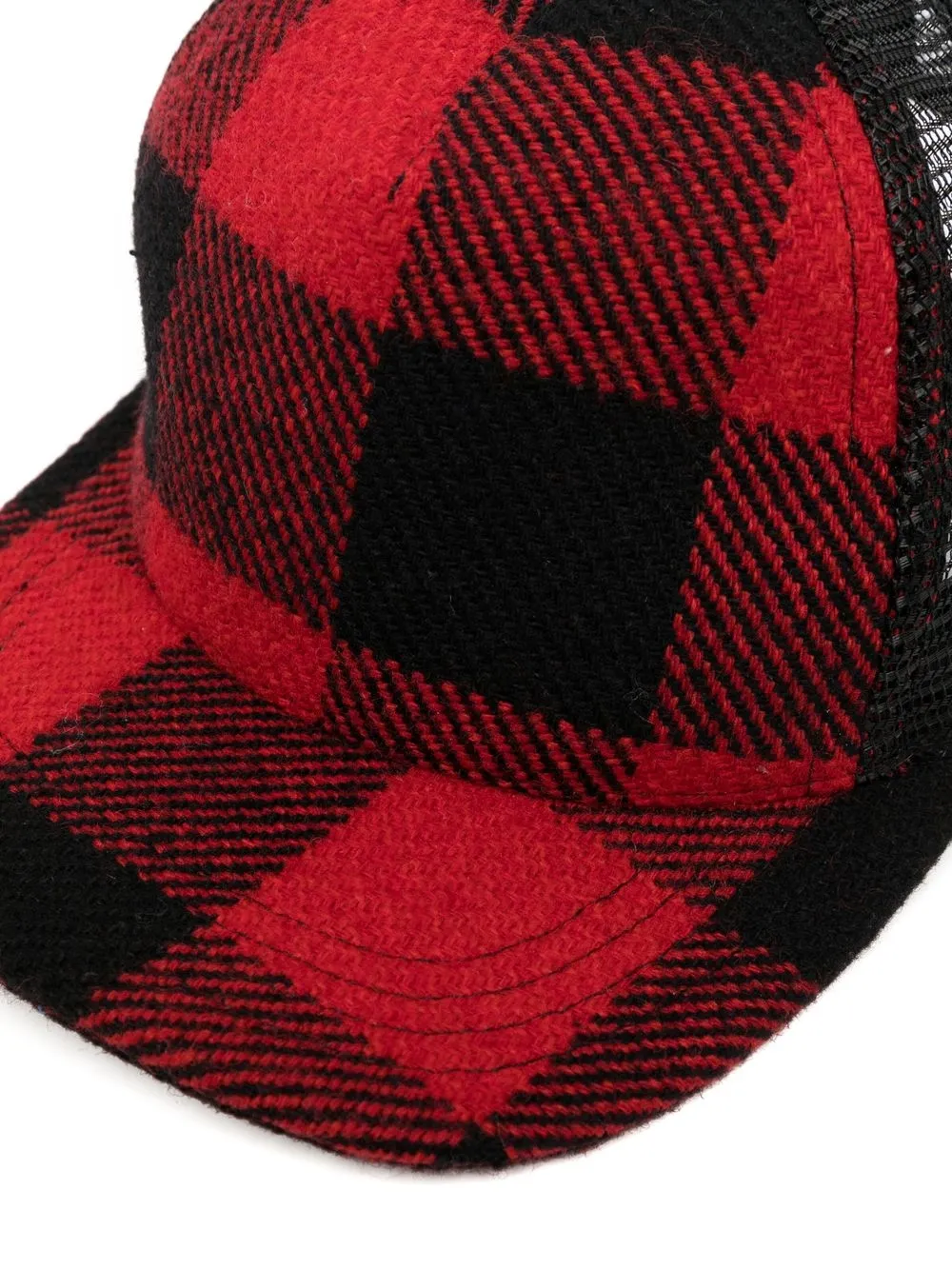 Greg Lauren Check print Snapback Cap Farfetch