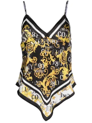 Versace Jeans Couture Logo Couture Tank Top | Black | FARFETCH HK
