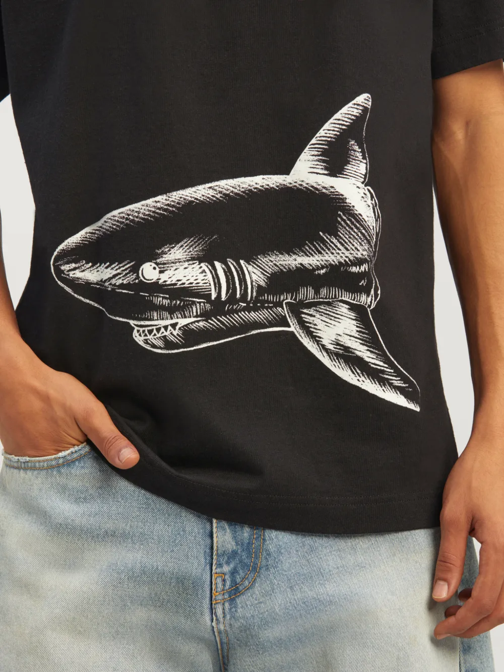 Broken Shark Classic Tee - Palm Angels® Official