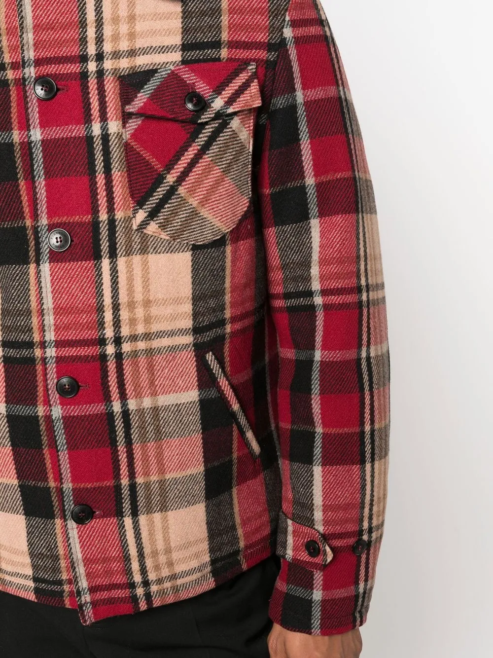 Fortela tartan check-print jacket | Smart Closet