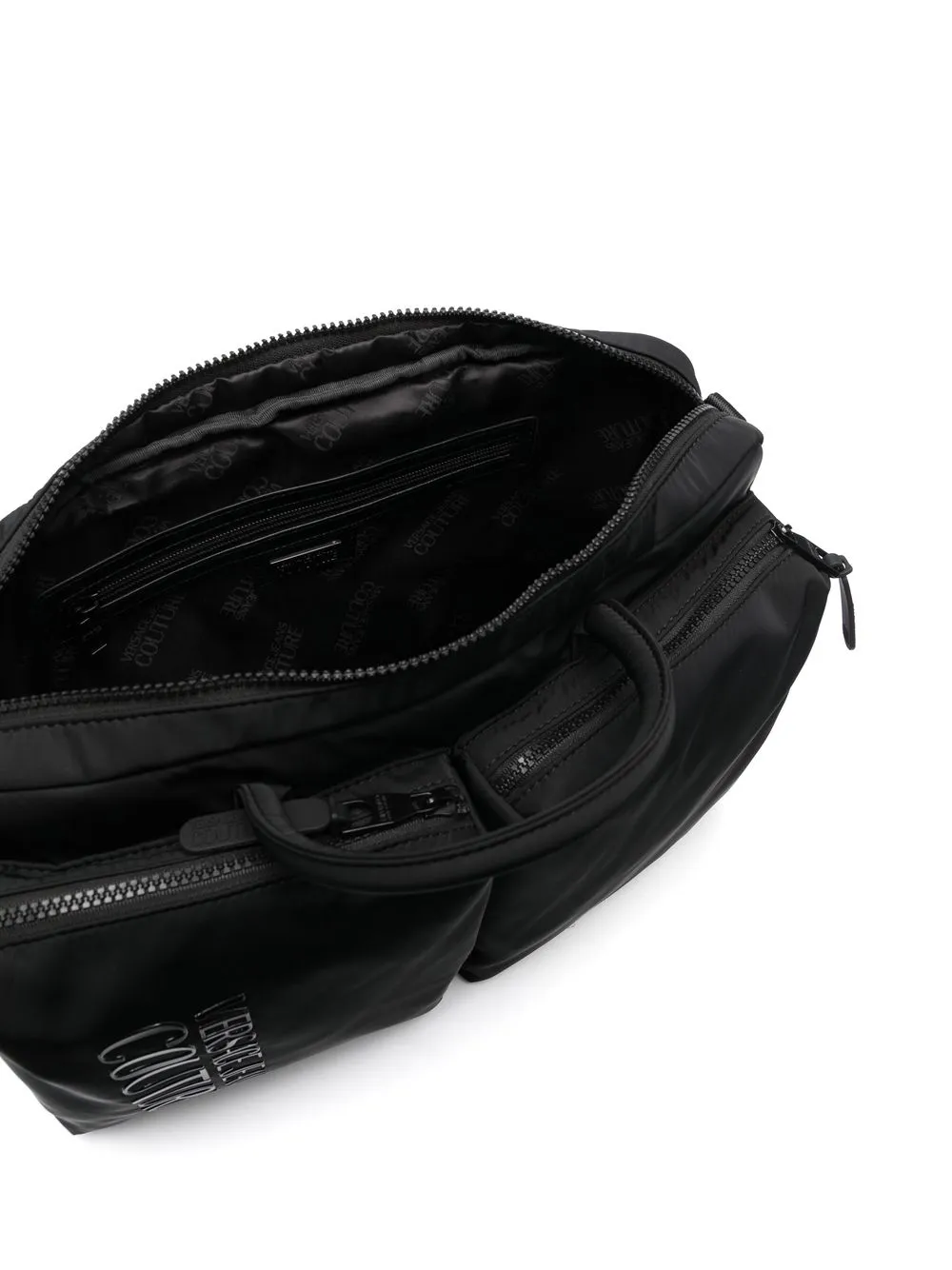 Versace Jeans Couture Logo-embossed Laptop Bag In Black | ModeSens