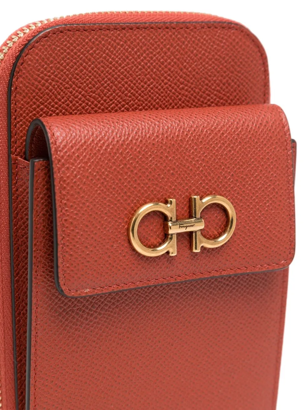 Ferragamo The Gancini Leather Phone Case - Farfetch