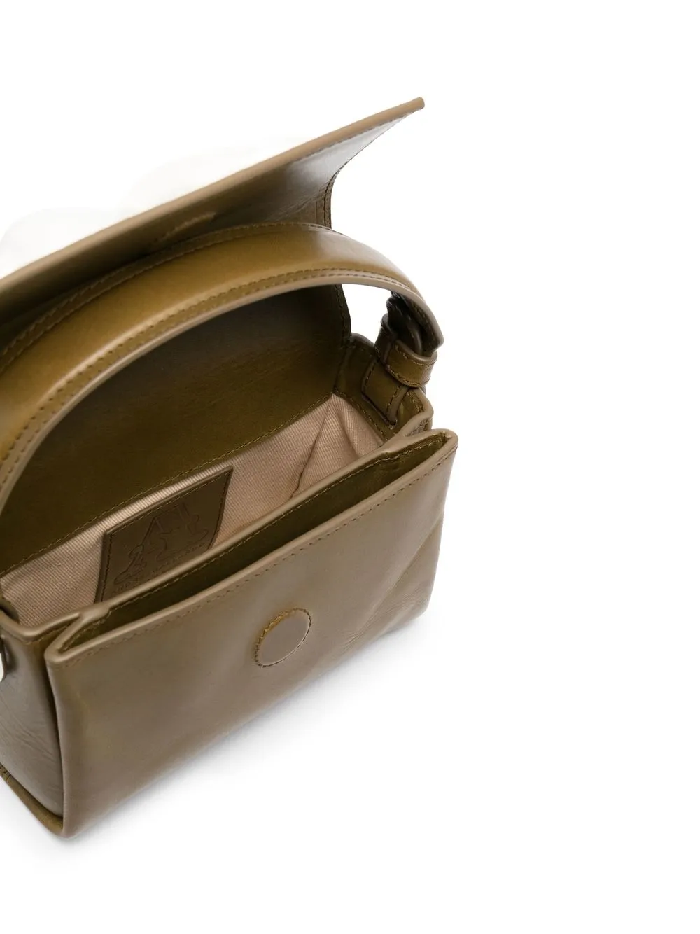 Andres Gallardo plaque-detail Leather Shoulder Bag - Farfetch