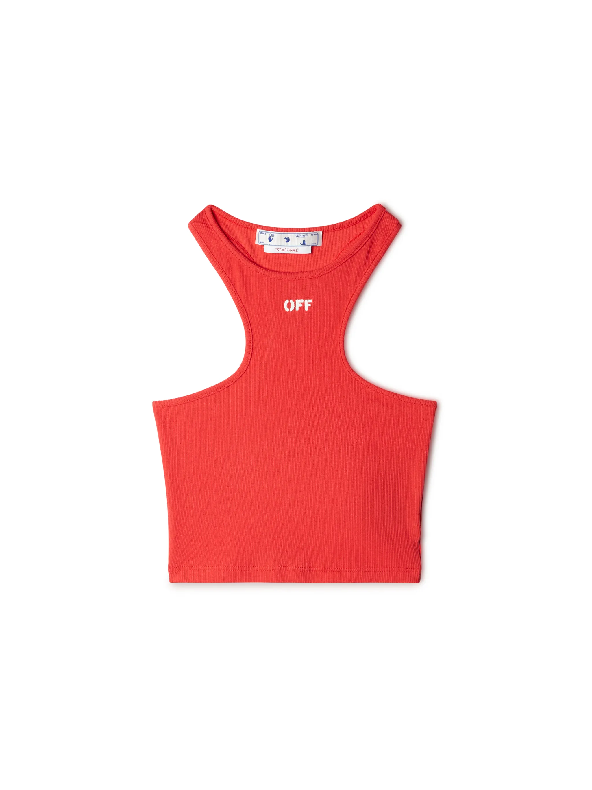 Off Stamp Ribbed Rowing Top Off White Official Site