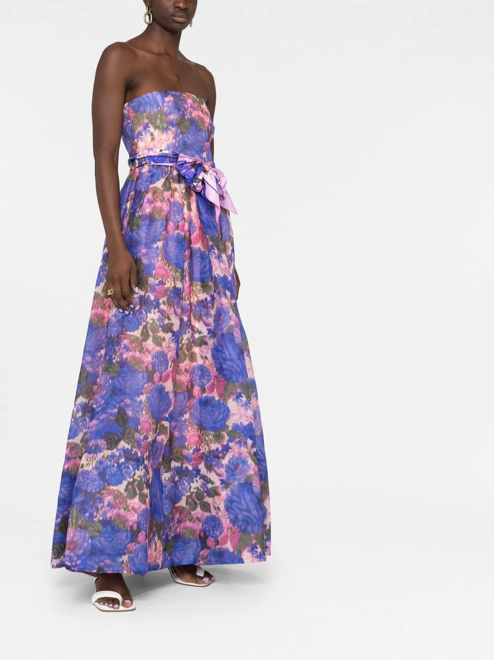 ZIMMERMANN High Tide Strapless Dress - Farfetch