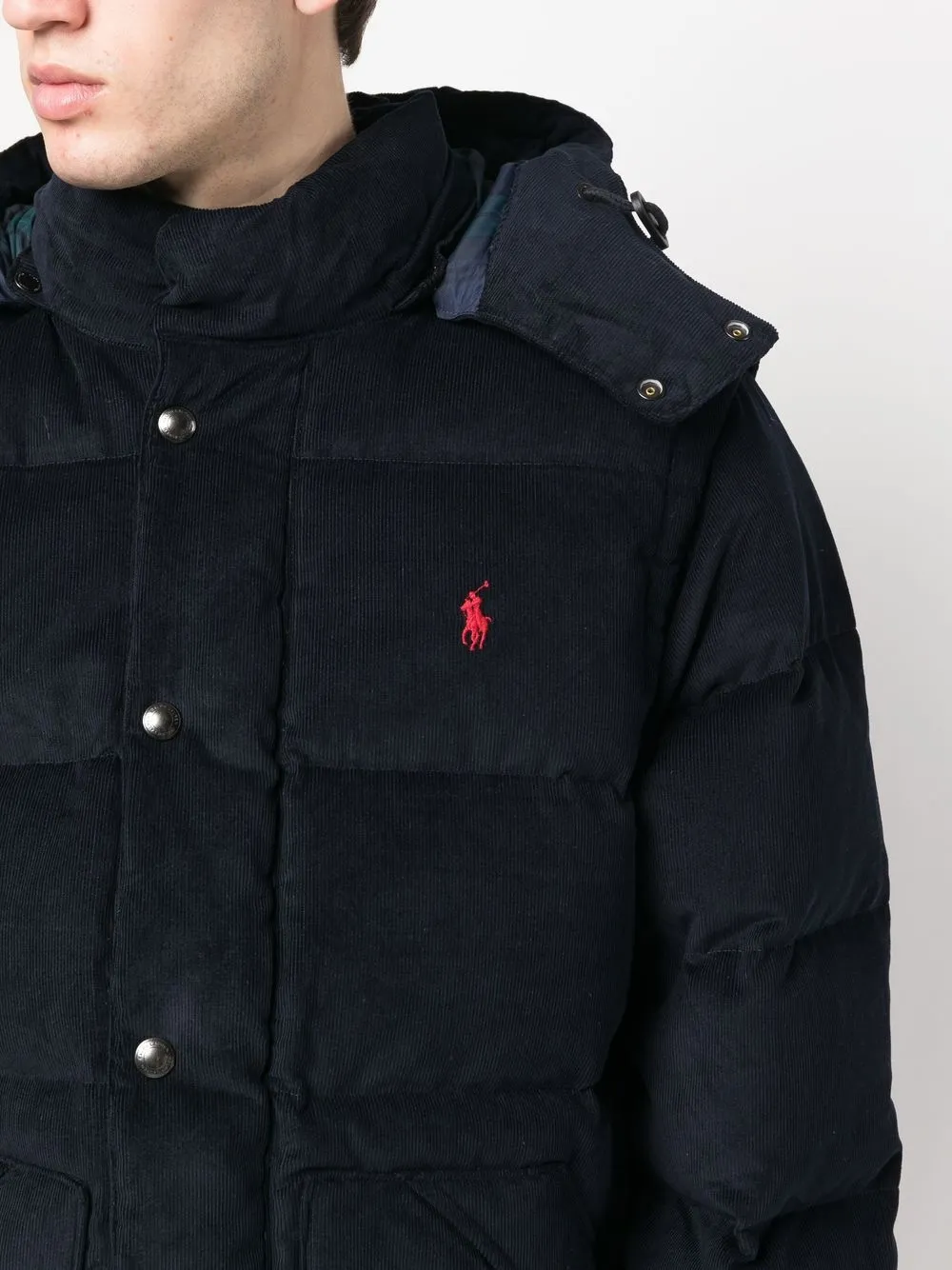 Polo Ralph Lauren Boulder Padded Corduroy Jacket In Navy | ModeSens